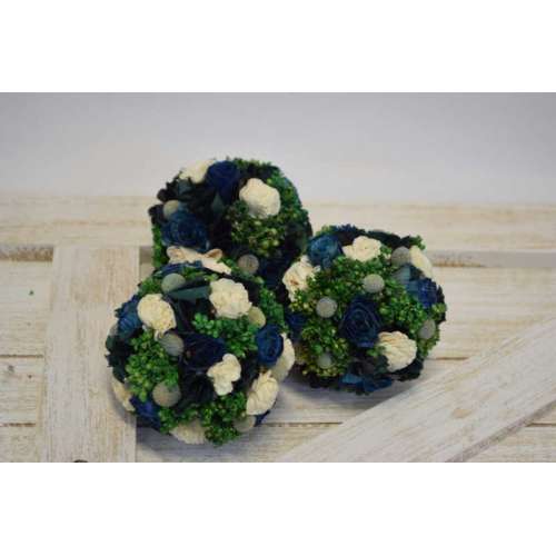 Dried Mini Flower Decor Balls - Decorative Balls For Bowls