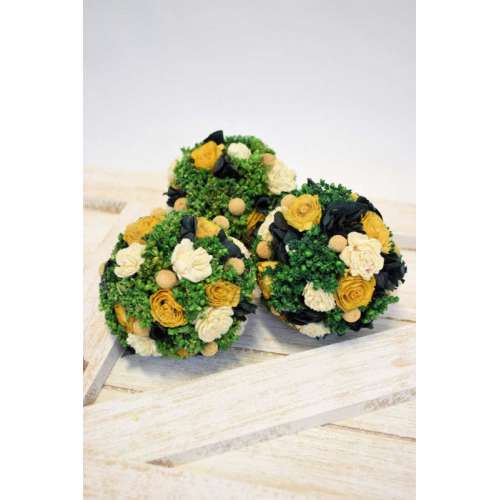 Dried Mini Flower Decor Balls - Decorative Balls For Bowls
